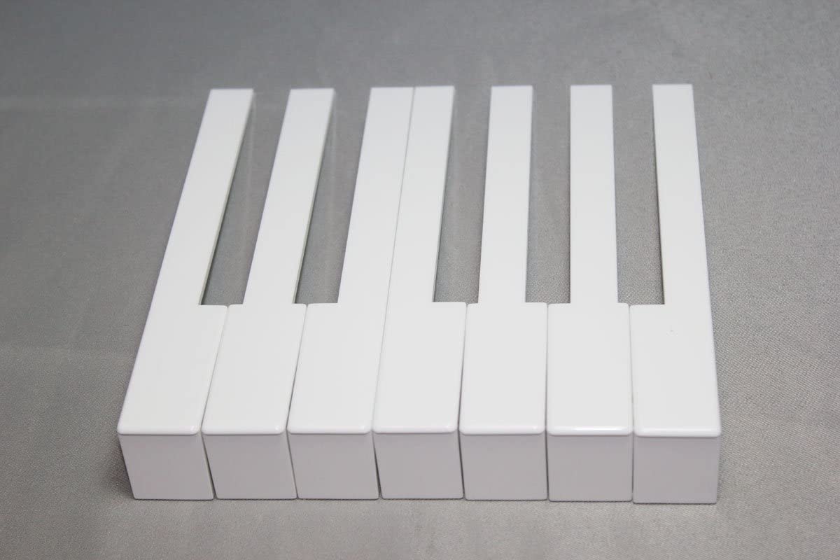 German Piano Keytops Full Set with Attached Fronts- Keytop Replacement ...